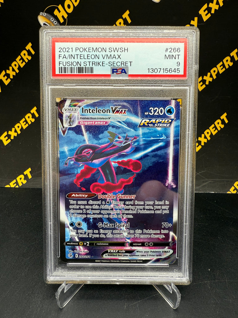 Inteleon VMax Alternate Art #266 - Fusion Strike - PSA 9